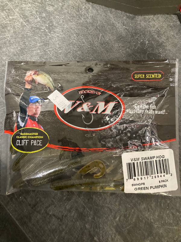 V&M Swamp Hog - Green Pumpkin – Lake Fork Resort