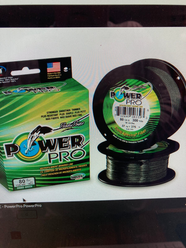 POWER PRO 15 LB MOSS GREEN 300 yd – Lake Fork Resort
