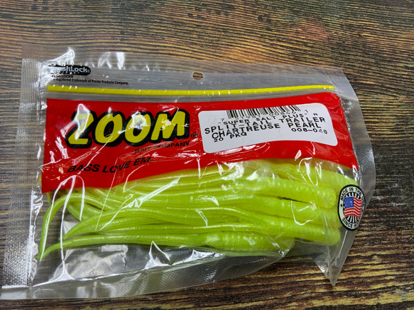 Zoom Split-Tail Trailer - Chartreuse Pearl – Lake Fork Resort