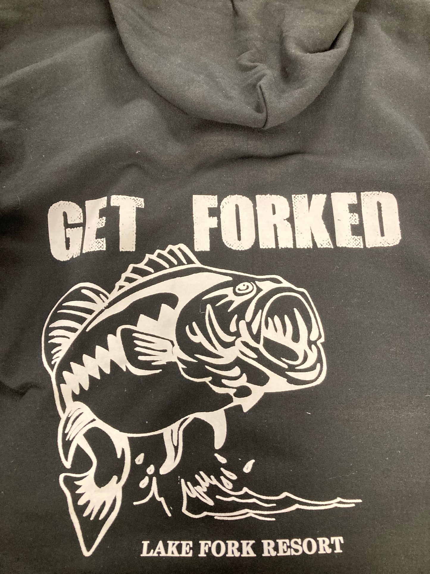 Get Forked Zip Up Hoodie - Black - S – Lake Fork Resort