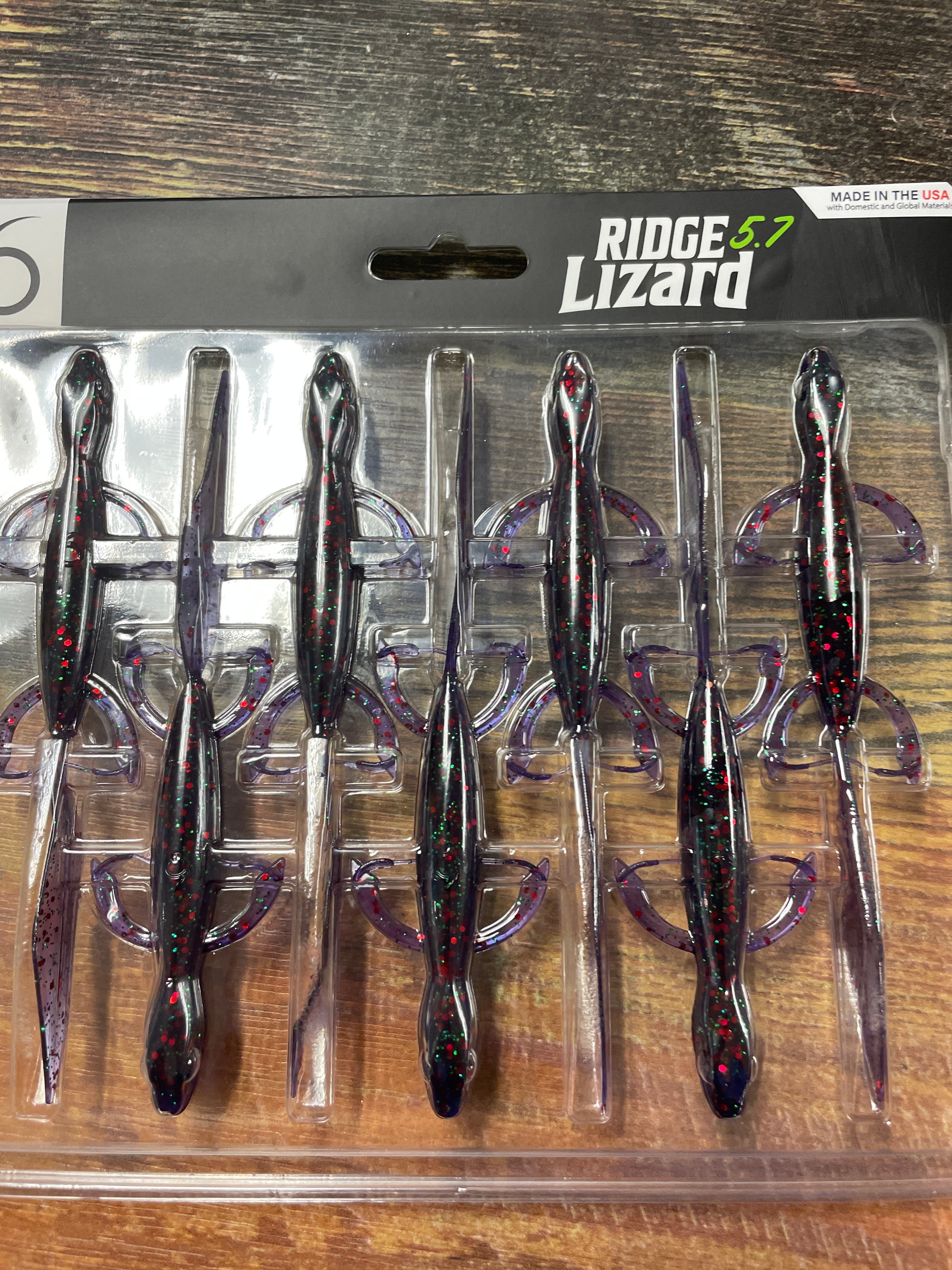 6th Sense Ridge Lizard 5.7" Junebug Red – Lake Fork Resort