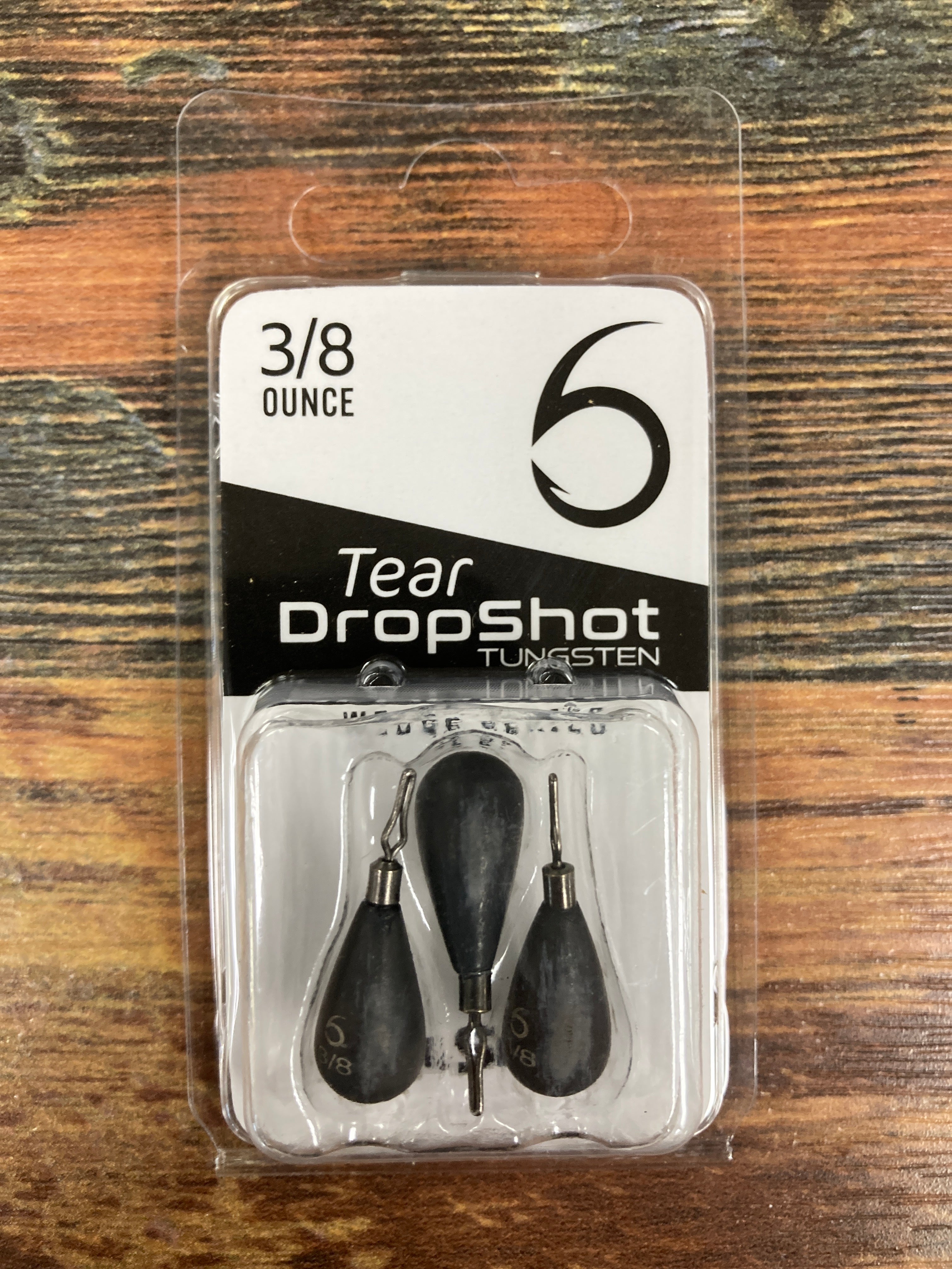 6th Sense Tear Drop Shot 3/8 oz. Black – Lake Fork Resort