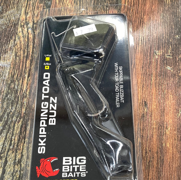Big Bite Baits 3/8 oz Sleeping Toad Buzzbait BlackBlade/Black Toad ...