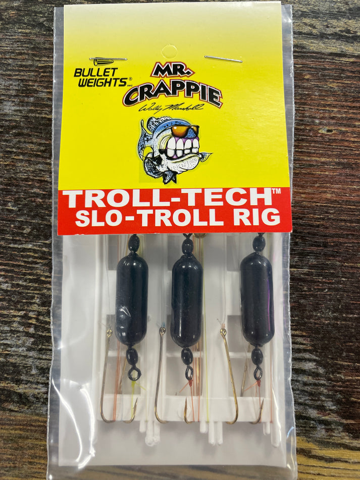 Mr Crappie Slo Troll Rig 3/4 oz. Black – Lake Fork Resort