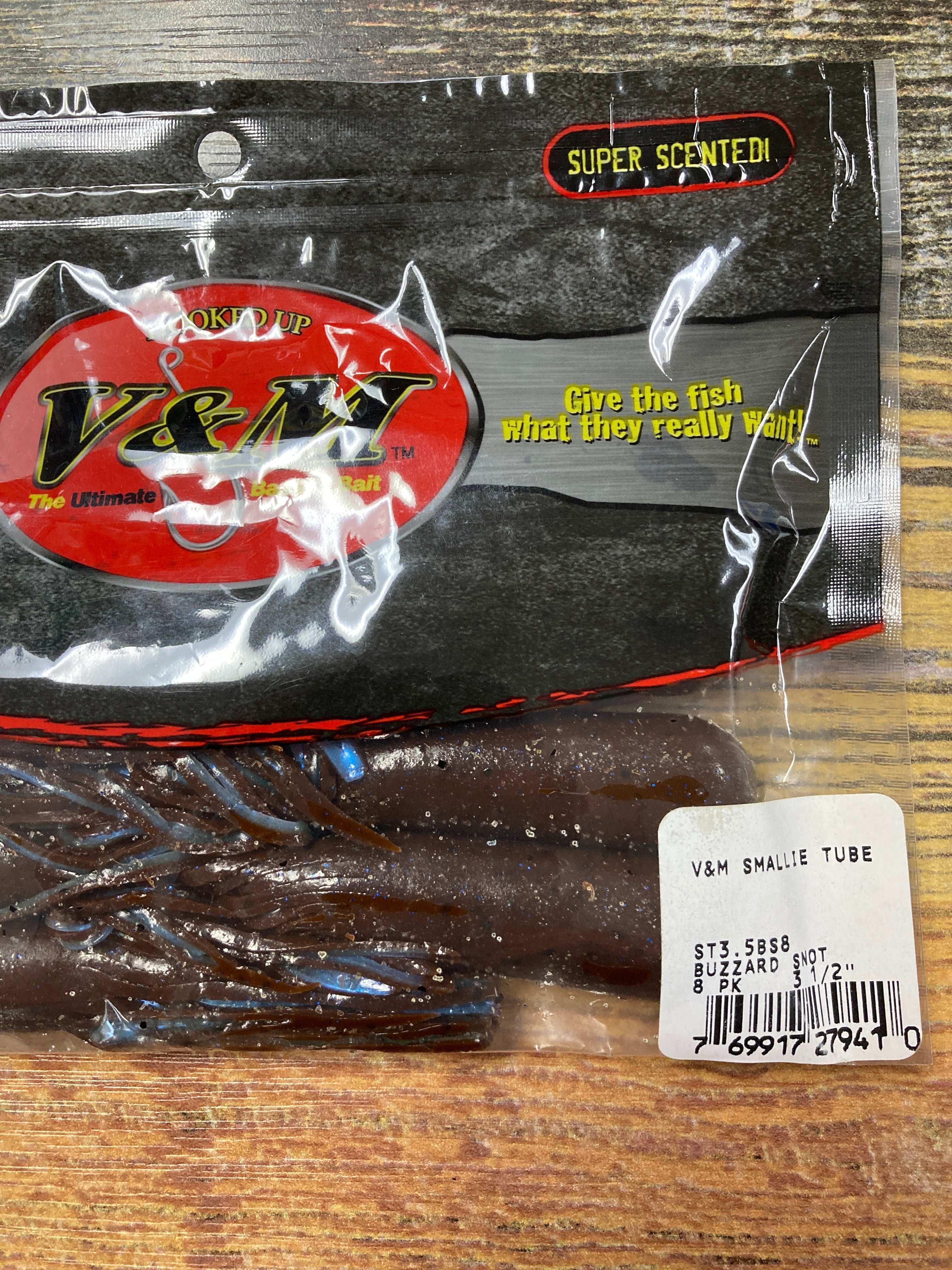 V&M Smallie Tube 3.5" Buzzard Snot – Lake Fork Resort