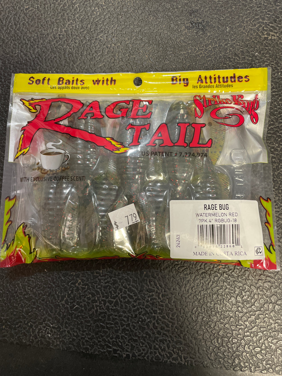 Strike King Rage Tail Rage Bug 7PK 4” Watermelon Red – Lake Fork Resort