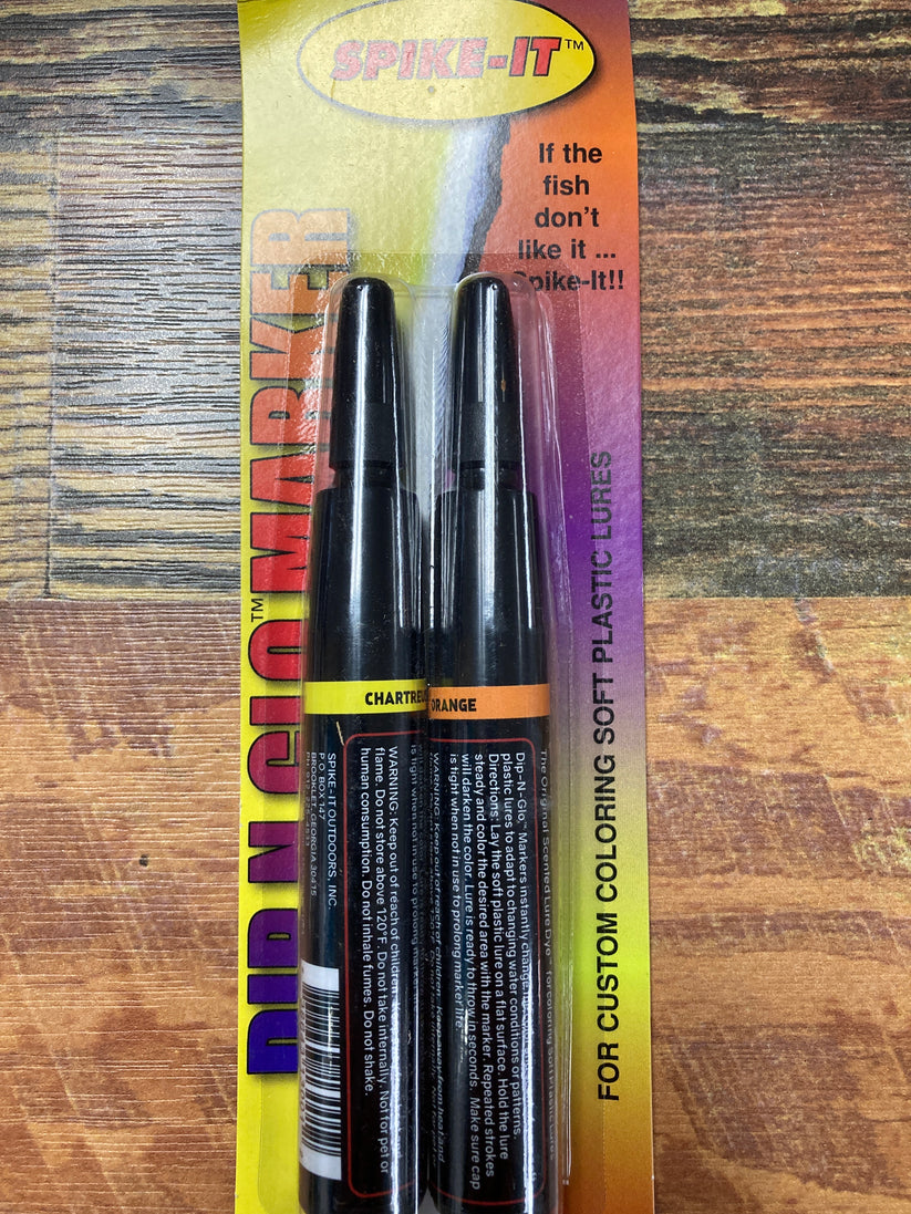 SPIKE IT Glo Markers Chartreuse/Orange – Lake Fork Resort