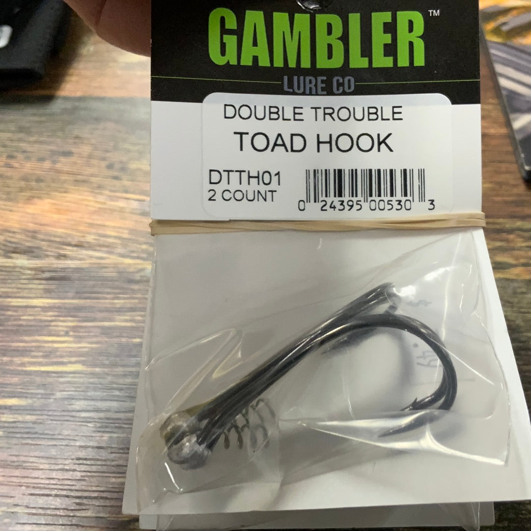 Gambler Toad Hook 1/0 Black – Lake Fork Resort