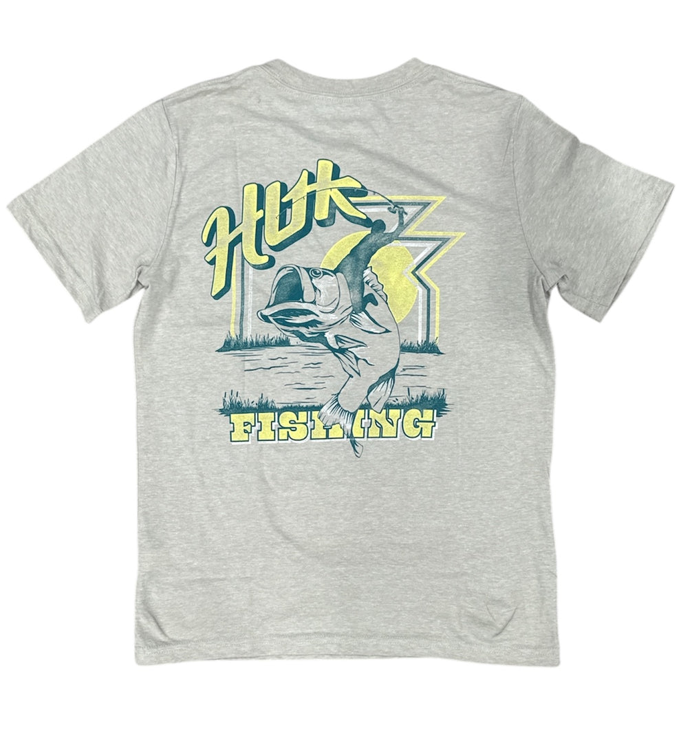 (Copy) HUK Rodeo Bass Tee YXS River Rock Heather – Lake Fork Resort