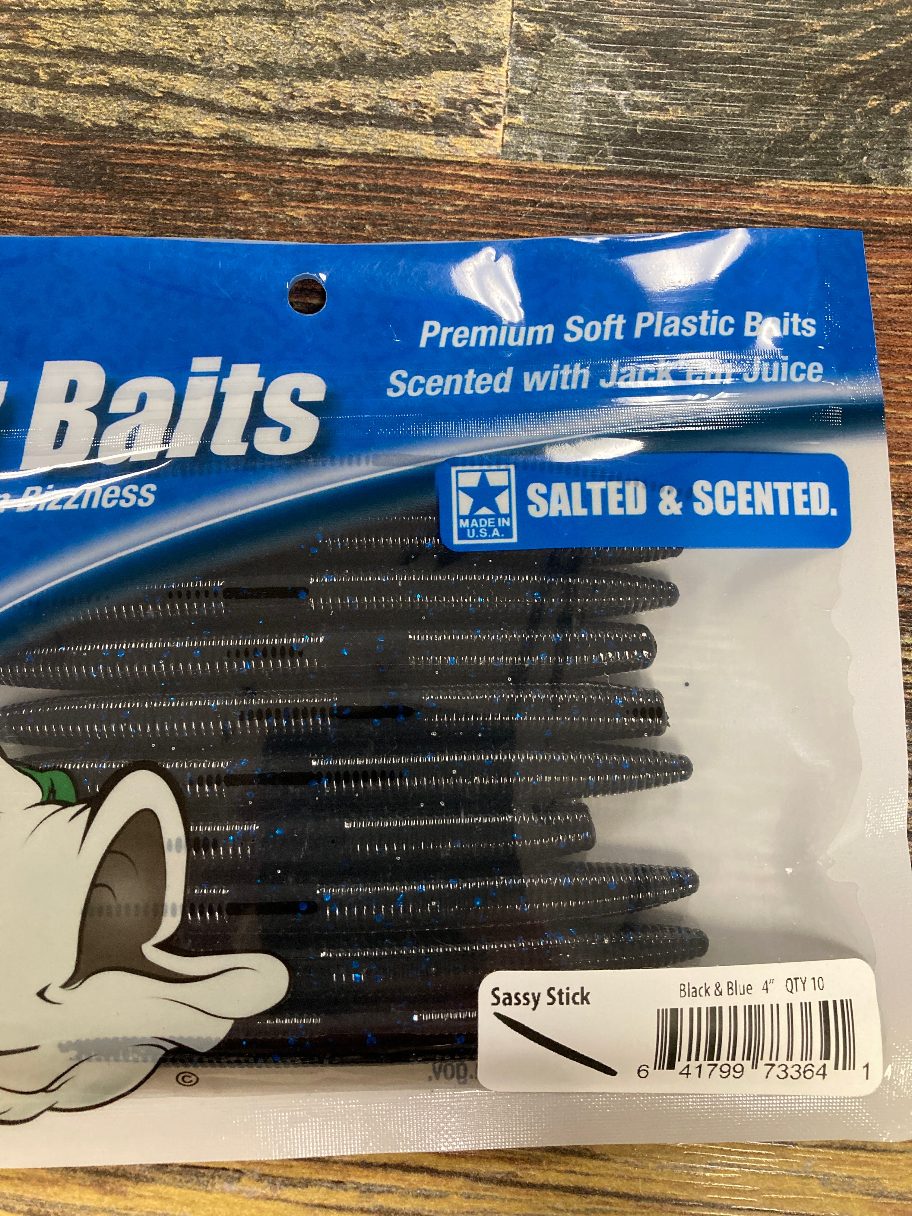 Buzz Baits Sassy Stick 4” Black/Blue – Lake Fork Resort