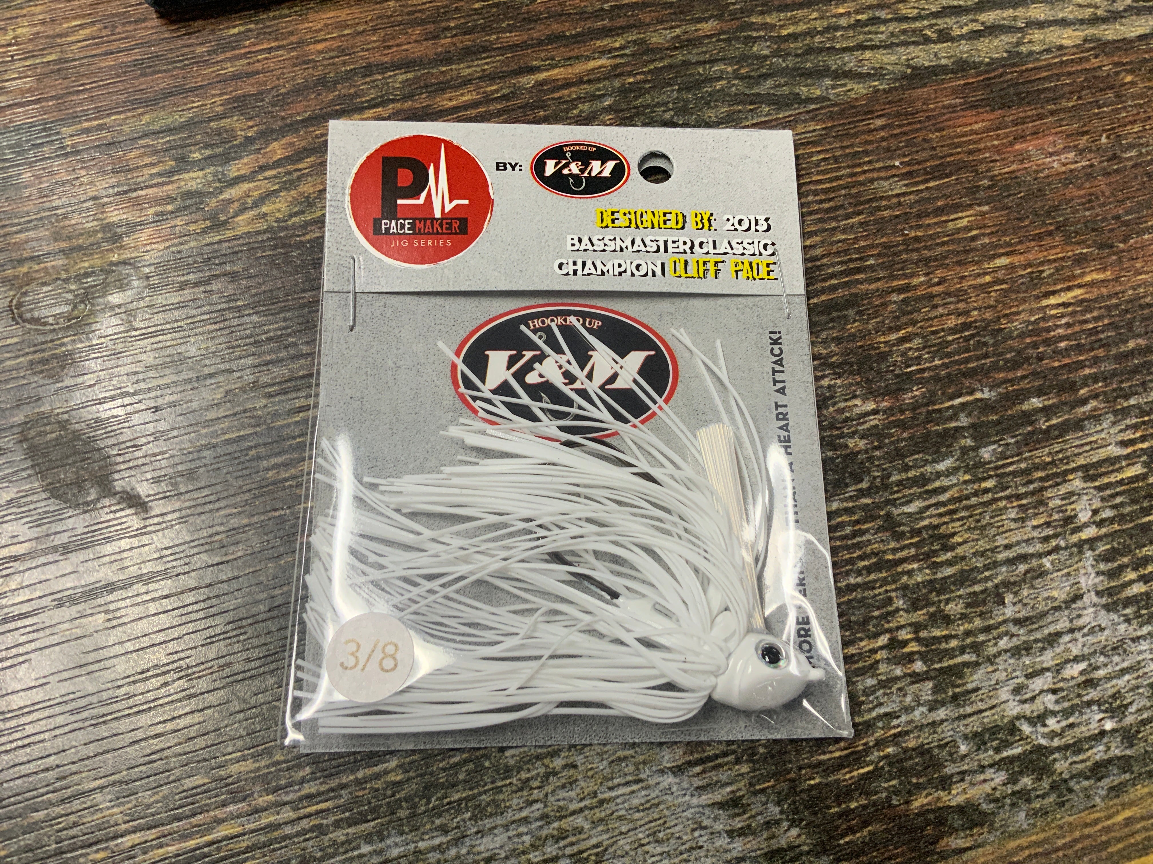 V&M The Pulse Swim Jig 3/8 oz. White – Lake Fork Resort