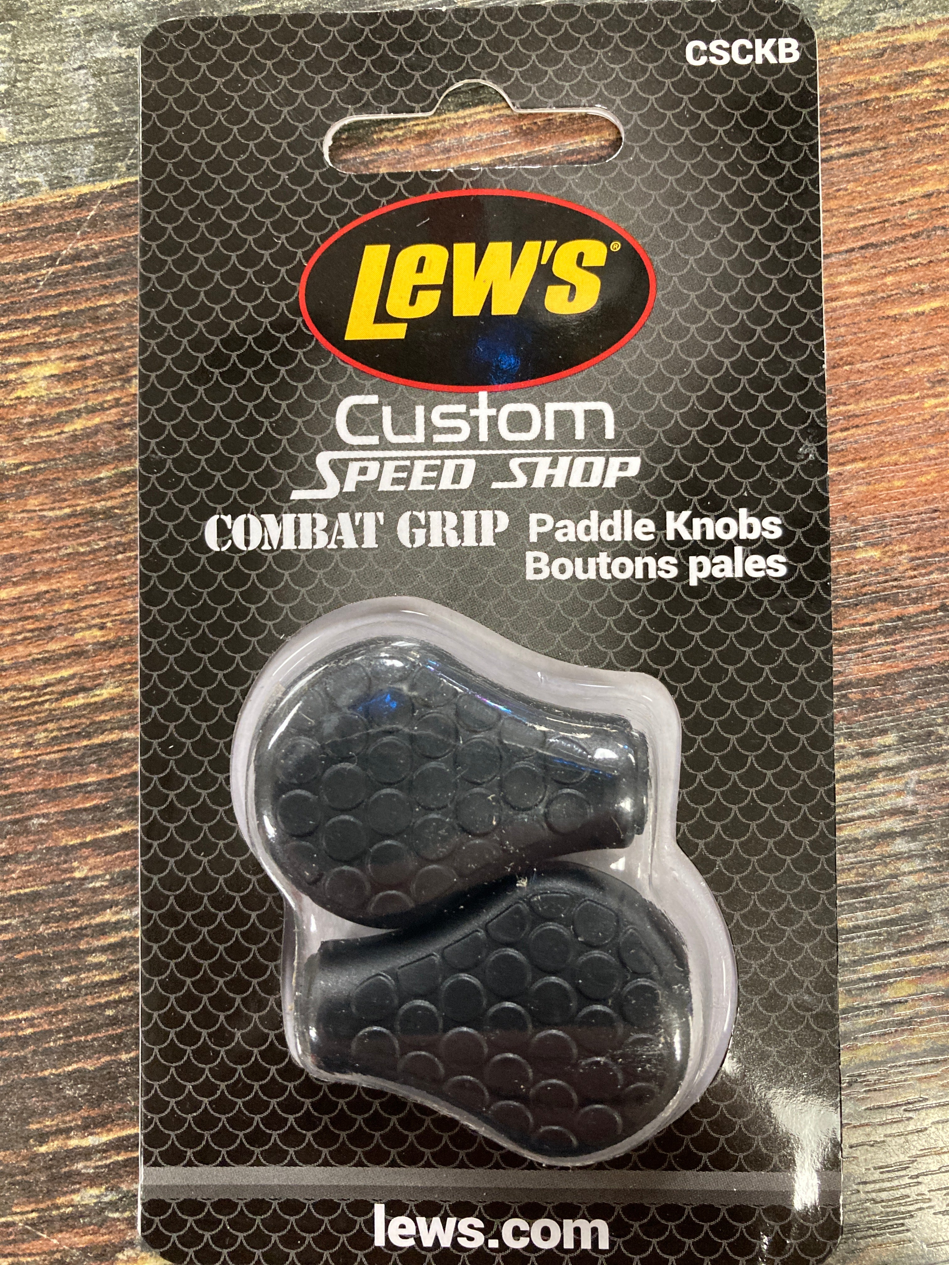Lews Combat Grip Paddle Knobs - Black – Lake Fork Resort