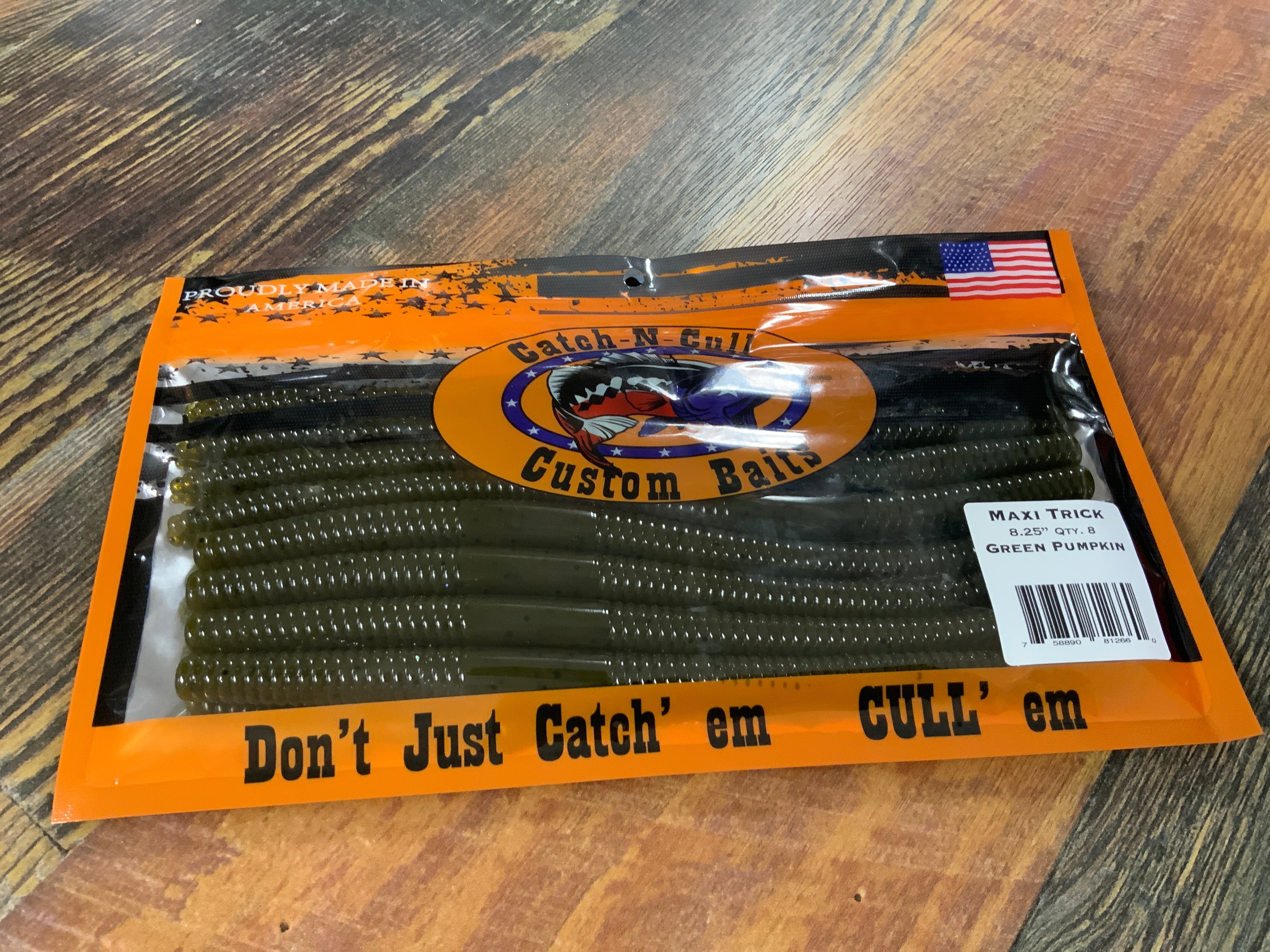 Catch N Cull Maxi Trick 8.25" Green Pumpkin – Lake Fork Resort