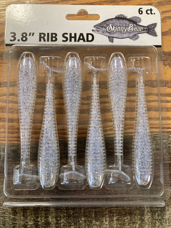 Skinny Bear 3.8" Rib Shad - Glass Shad – Lake Fork Resort